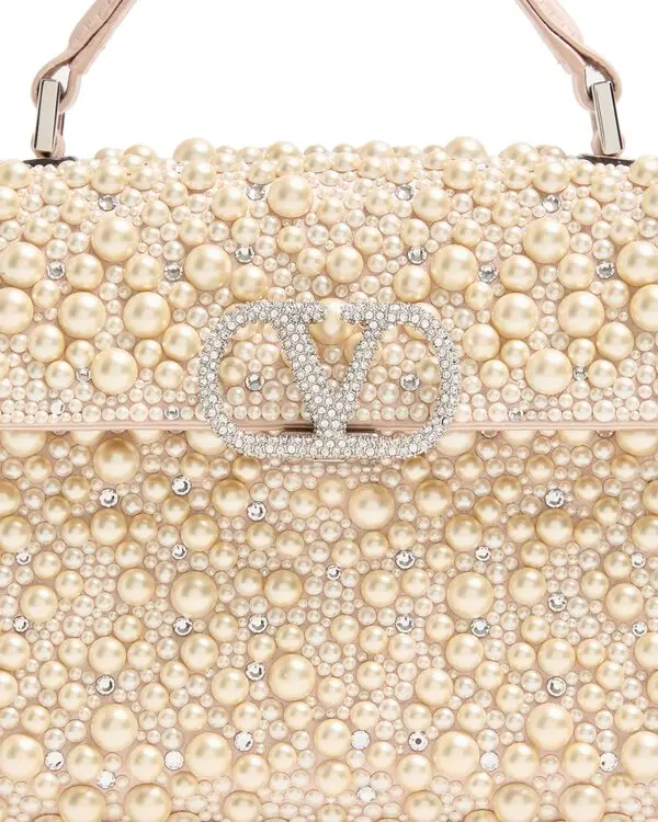 Valentino Garavani Mini Vlogo Top Handle Bag