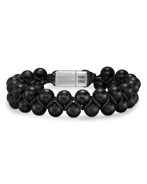 David Yurman Spiritual Bead Bracelet - Black/silver