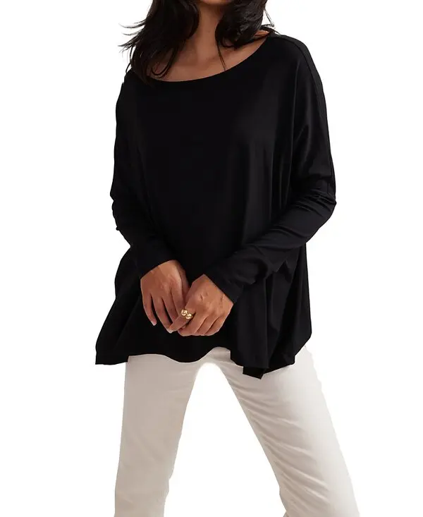 Hatch Collection Longsleeve Maternity Tee - Black