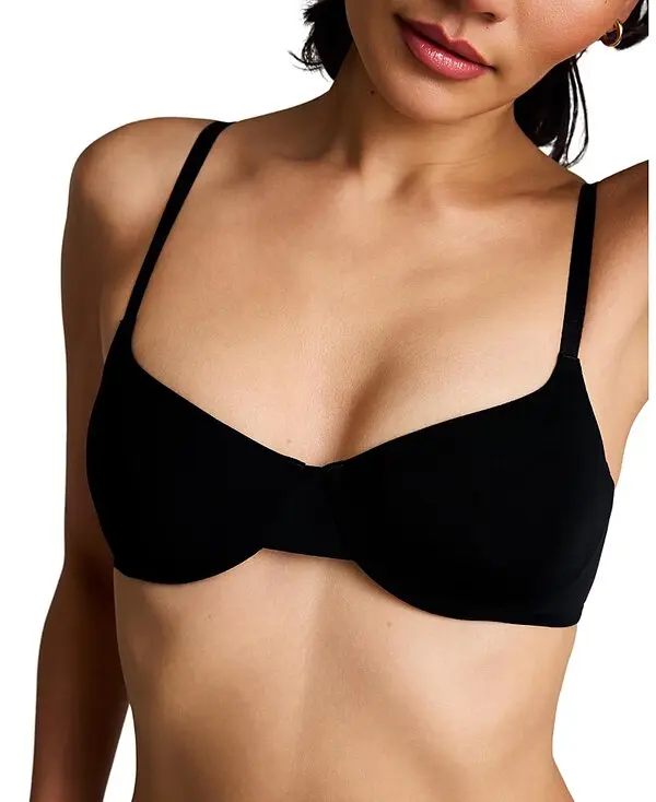 Pepper Cameo Balconette Lift Up Bra - Black