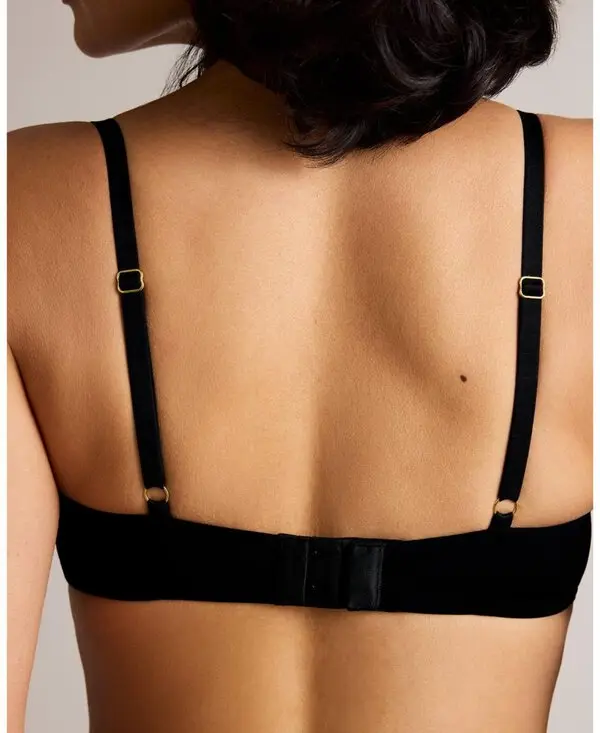 Pepper Cameo Balconette Lift Up Bra - Black