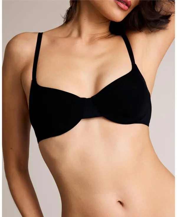 Pepper Cameo Balconette Lift Up Bra - Black
