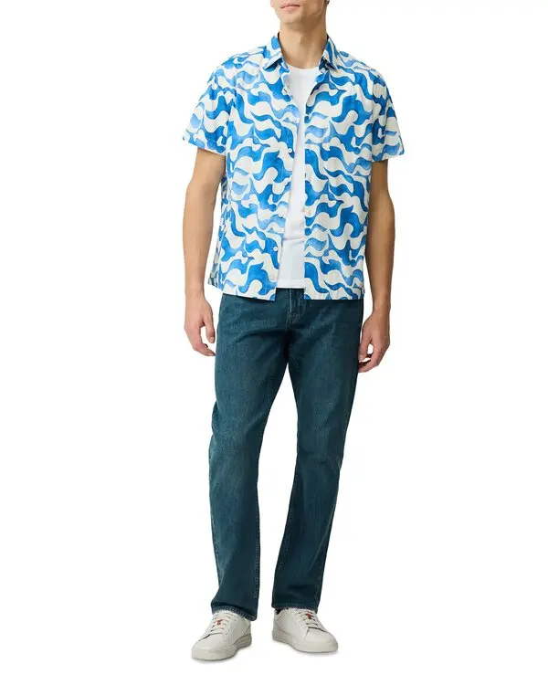 Rodd & Gunn Fireshaw Printed Shirt - Ocean