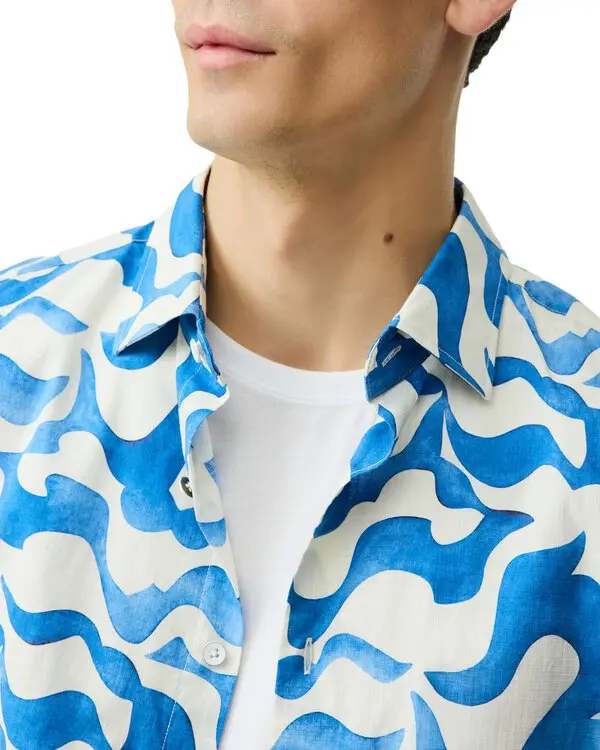Rodd & Gunn Fireshaw Printed Shirt - Ocean