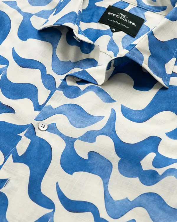Rodd & Gunn Fireshaw Printed Shirt - Ocean