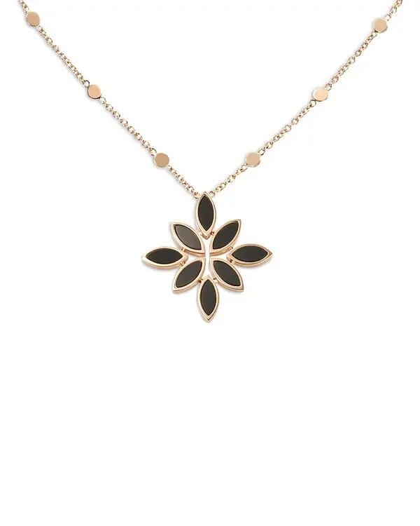 Pasquale Bruni 18k Gold Ghirlanda Onyx Pendant Necklace - Rose Gold