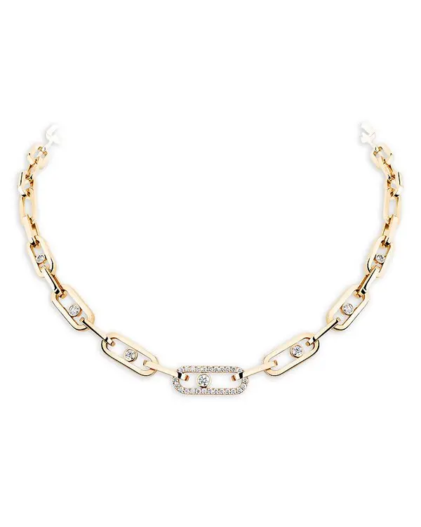 Messika 18k Move Link Diamond Chain Necklace - Yellow Gold