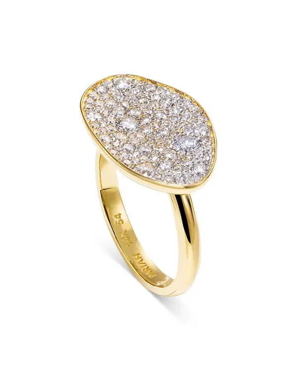BY PARIAH 14k Yellow Diamond Oval Ring - Gold