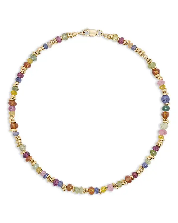 Shashi Judy Gemstone Beaded Flex Bracelet - Multi