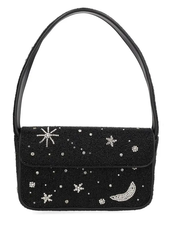 Staud Beaded Shoulder Bag - Black