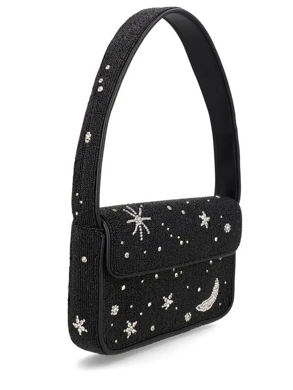 Staud Beaded Shoulder Bag - Black