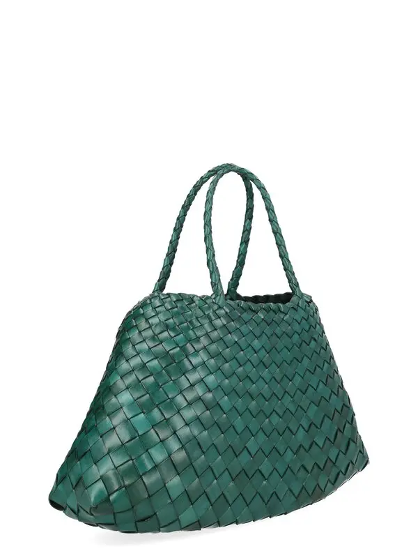 Dragon Diffusion Santa Croce Small Woven Tote - Green