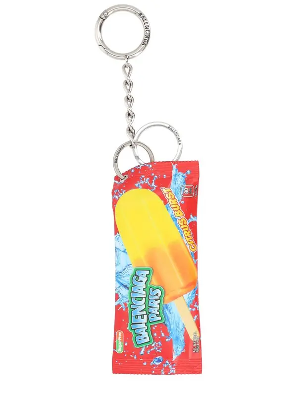 Balenciaga Snack Pouch Keychain - Red