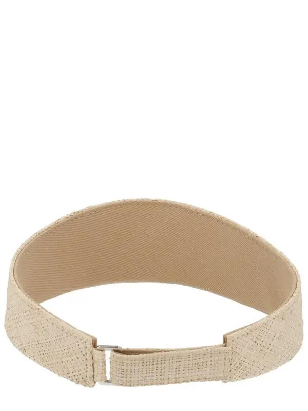 Ruslan Baginskiy Straw Visor - Ivory