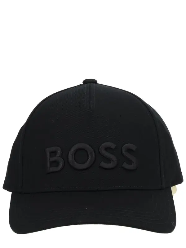 BOSS Cotton Baseball Cap - Black