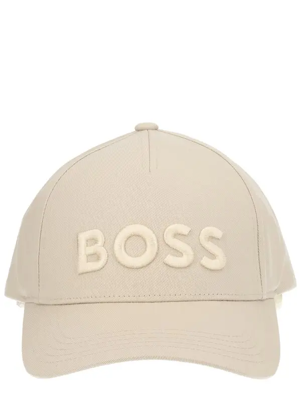 BOSS Logo Baseball Cap - Beige