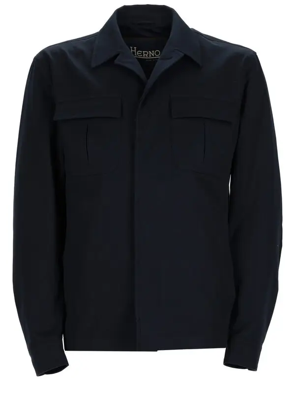 Herno Giacca Con Taschini - Blue