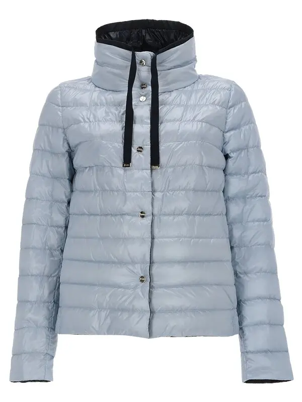 Herno Piumino Reversibile Con Collo Alto - Blue