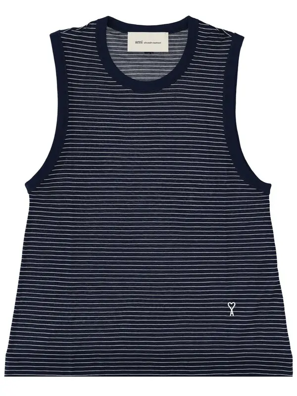 AMI Paris Logo Tank Top