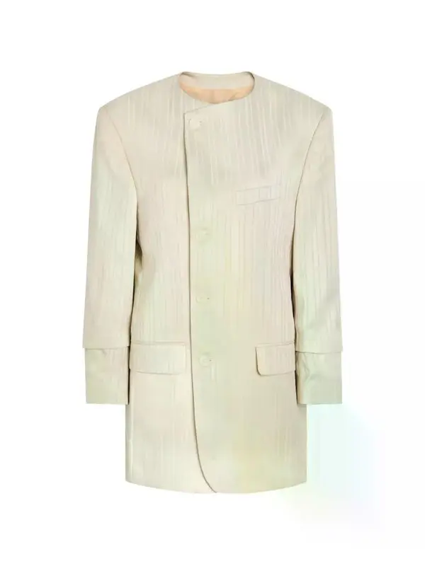 BETTTER Pinstriped Blazer Dress - Neutrals
