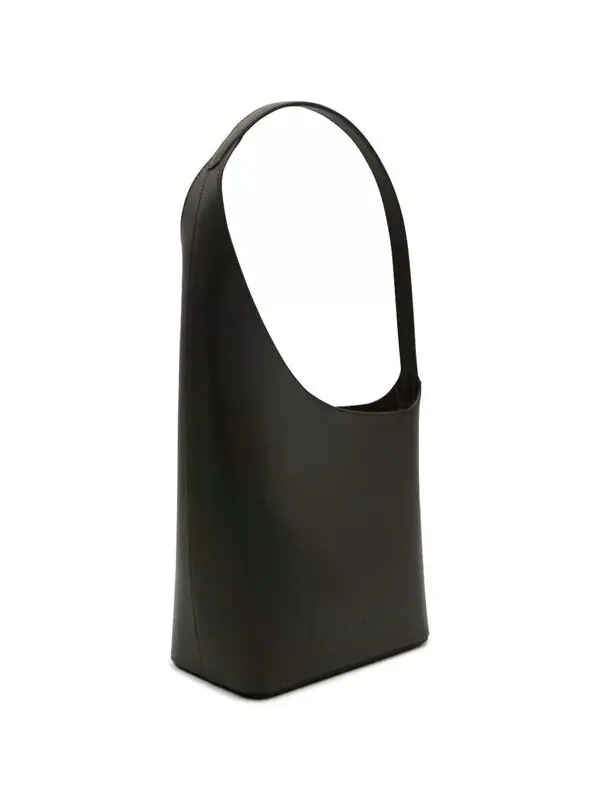 AESTHER EKME Asymmetric Leather Shoulder Bag - Brown