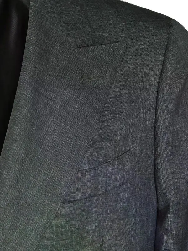 Canali Double-breasted Wool Suit - Grey