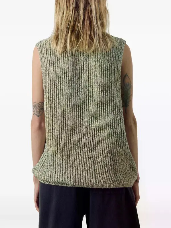 American Vintage Sleeveless Marled Sweater