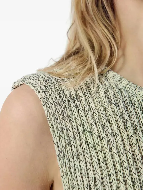 American Vintage Sleeveless Marled Sweater