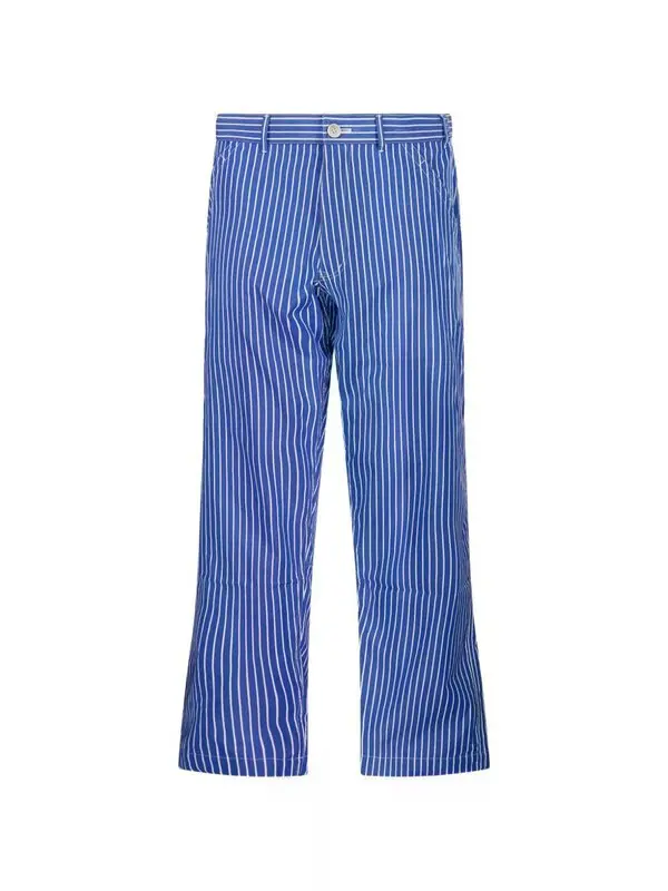 Comme Des Garçons Button-fastening Striped Trousers