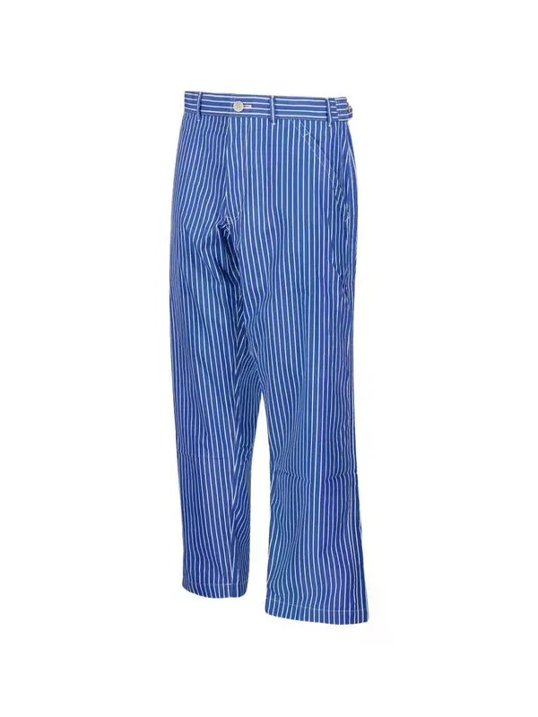 Comme Des Garçons Button-fastening Striped Trousers