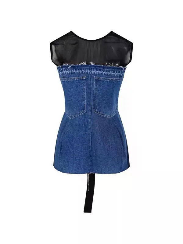 LITKOVSKA Tailored Denim Bustier