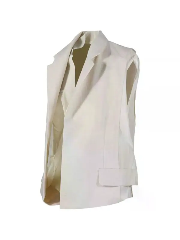 LITKOVSKA Sleeveless Notched Lapel Jacket