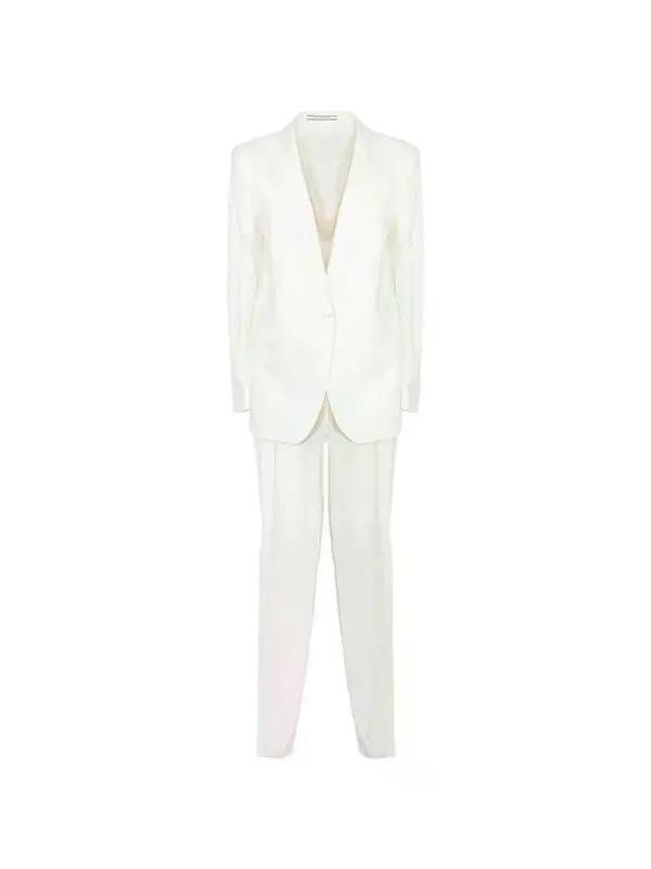 Tagliatore Adrianne Single-breasted Suit - White