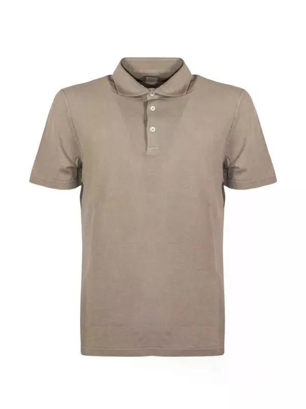 Fedeli Short-sleeve Buttoned Polo Shirt