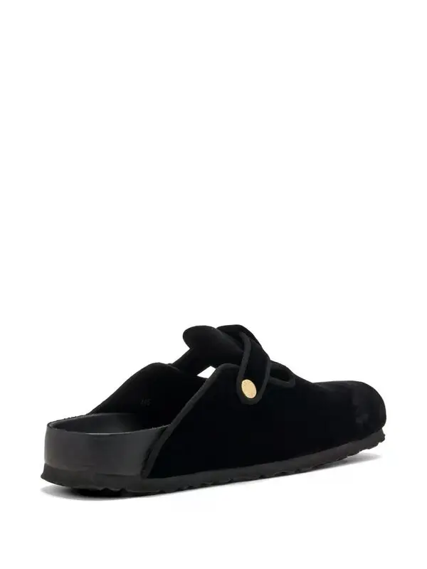 BIRKENSTOCK Buckle-detail Velvet Sandals