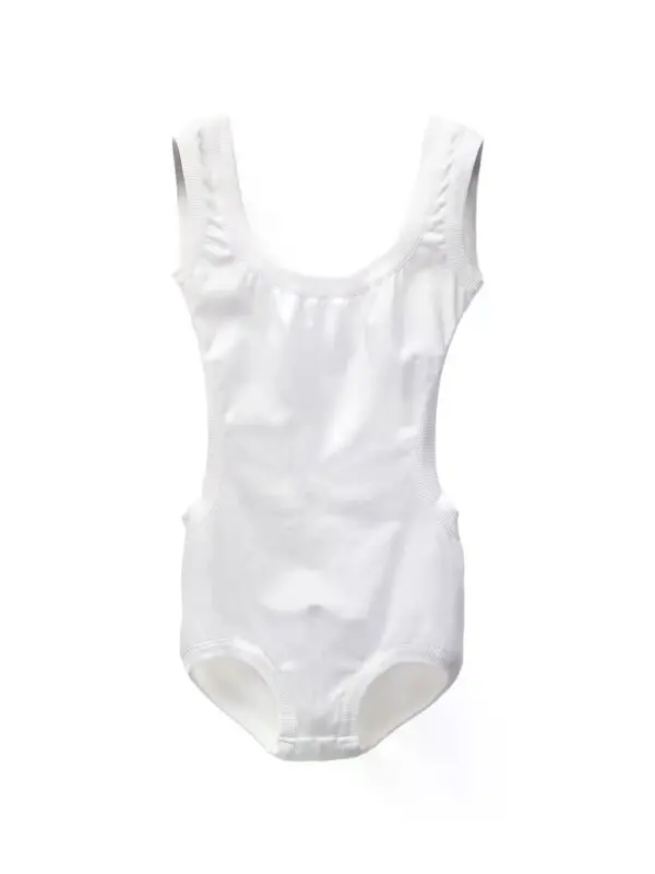 Versace Embroidered Stretch Cotton-jersey Bodysuit
