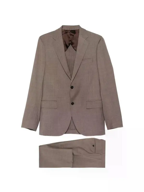 LARDINI Single-breasted Suit - Brown