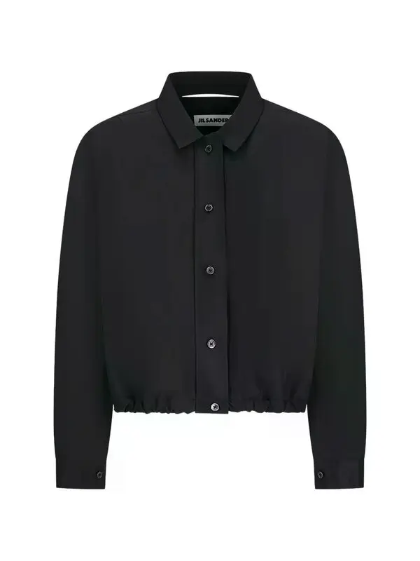 JIL SANDER Elasticated-hem Jacket - Black
