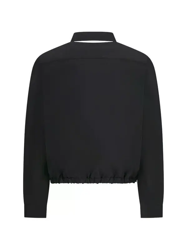 JIL SANDER Elasticated-hem Jacket - Black