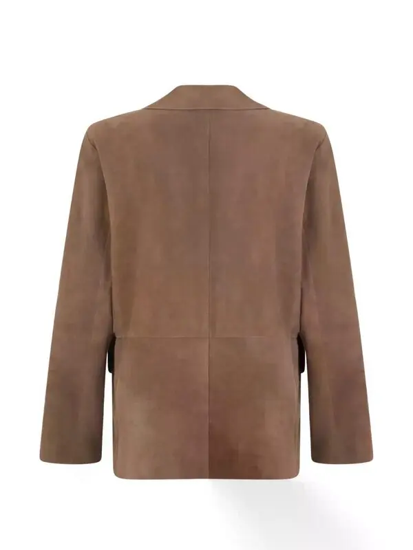 Max Mara Anfora Suede Notched-lapel Jacket