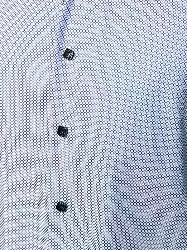 BILLIONAIRE Geometric Patterned Curved Hem Shirt