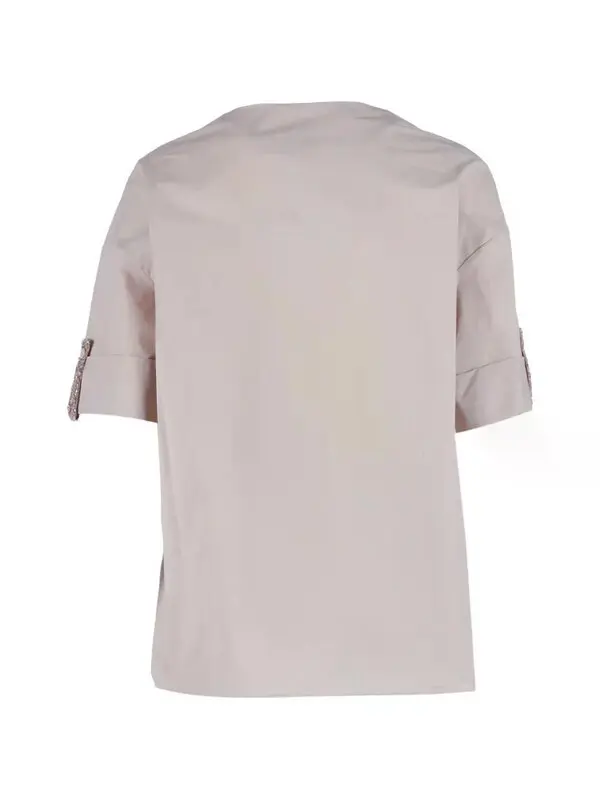 Antonelli Firenze V-neck Blouse - Neutrals