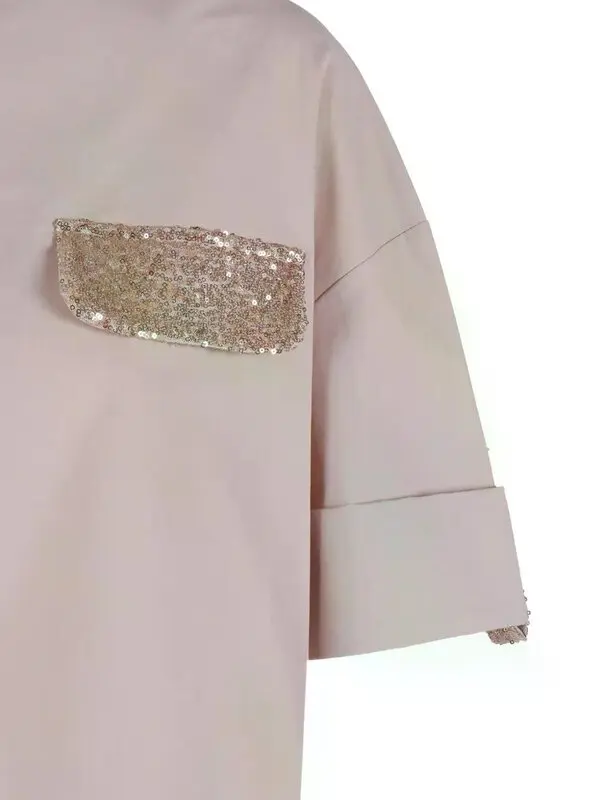 Antonelli Firenze V-neck Blouse - Neutrals