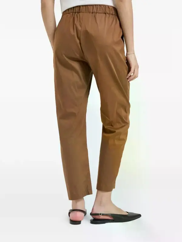 SEMICOUTURE Drawstring-waist Cropped Trousers