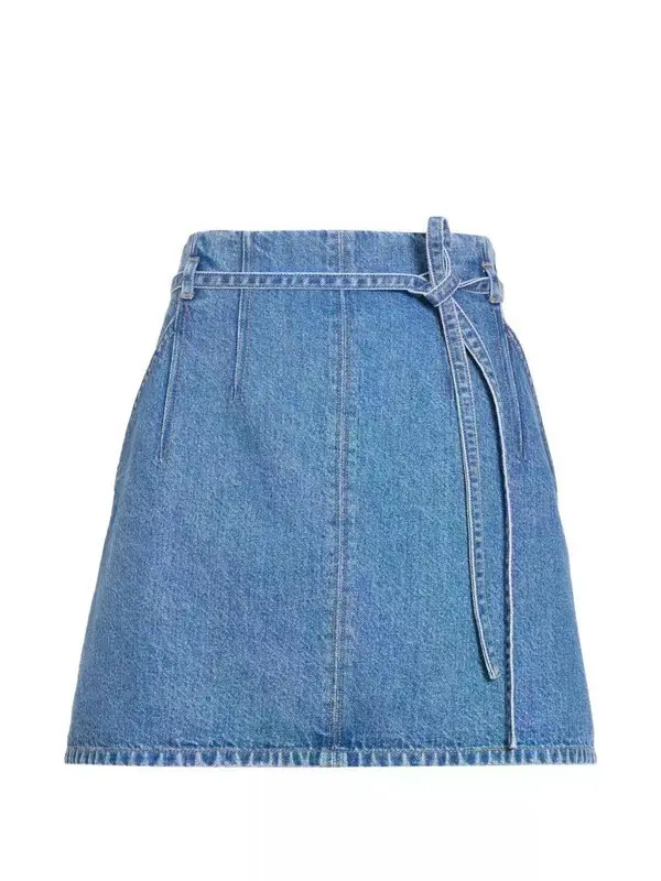 Tanya Taylor Annika Belted Mini Skirt