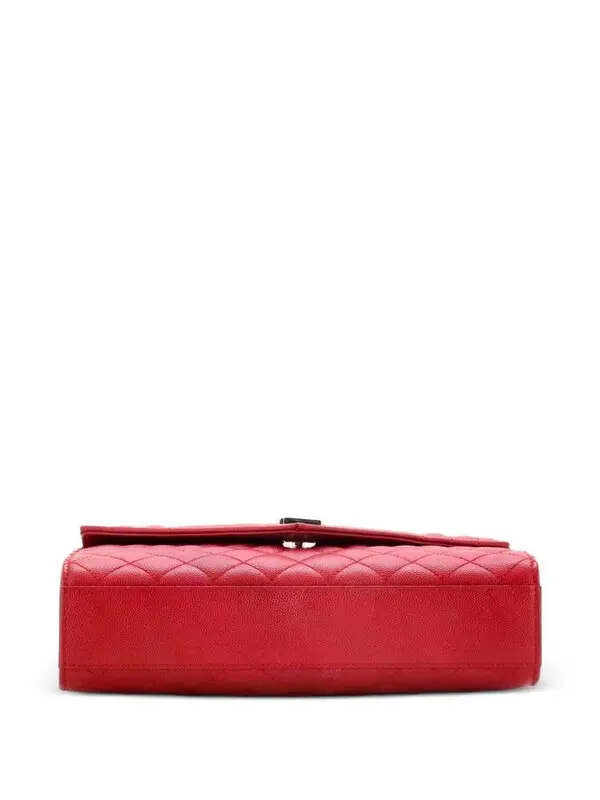 Saint Laurent Classic Monogram Envelope Satchel Mixed Matelasse Leather Medium Shoulder Bag