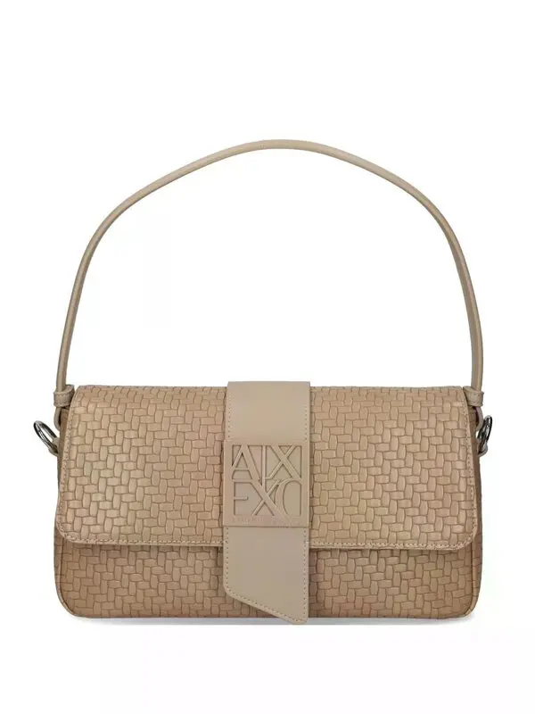 Armani Exchange Woven Panel Tote Bag