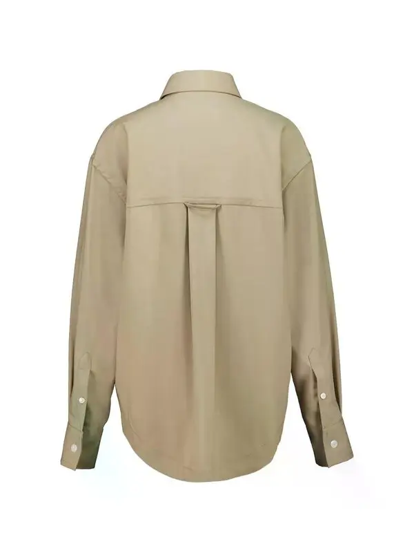 AMI Paris Sharp-collar Wool Shirt