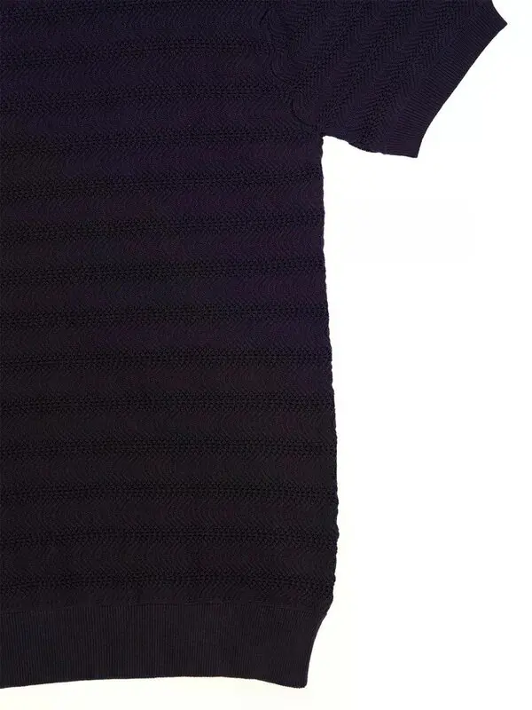 Frescobol Carioca Vidal Chevron-knit Polo Shirt