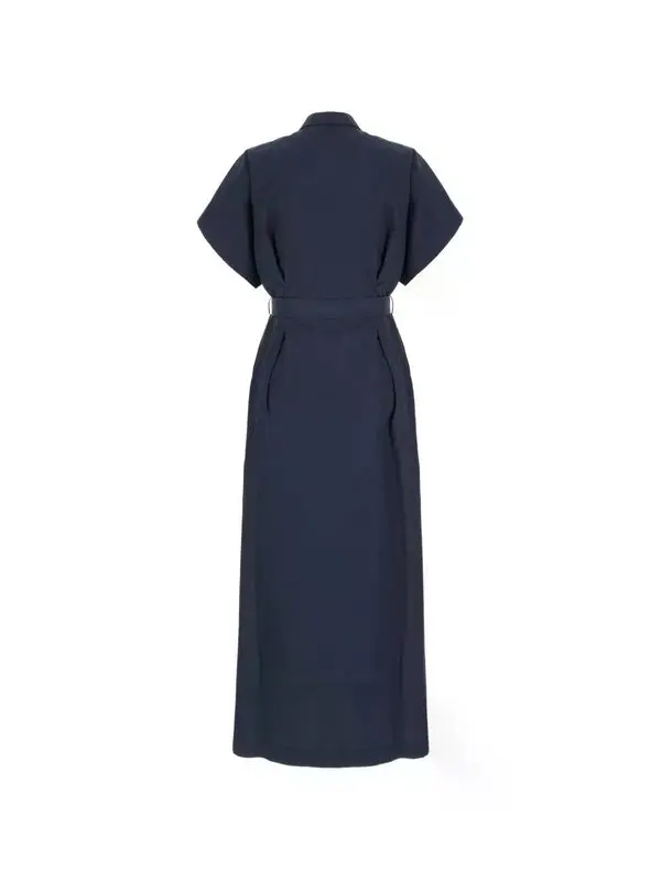 Brunello Cucinelli Belted Short-sleeve Dress